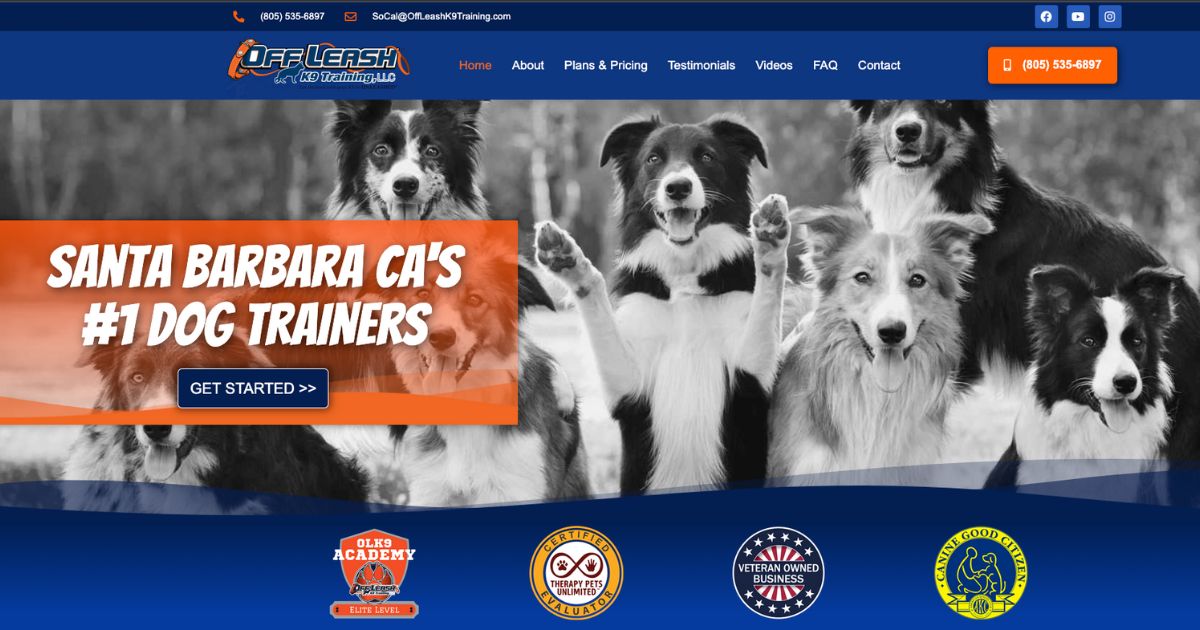 Off Leash K9 Training | Santa Barbara | Dog Training & Board